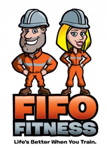 Cartoon Construction Worker Man & Woman Logo - FIFO Fitness • Coghill ...