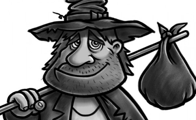 Hobo Cartoon Character Sketch | Coghill Cartooning | Cartoon Logos ...