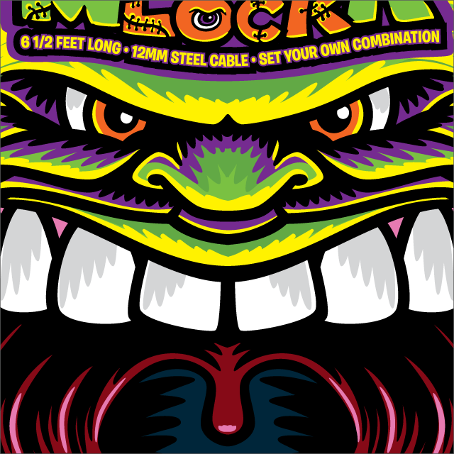 Monster Locks cartoon illustration | Coghill Cartooning | Cartoon Logos ...